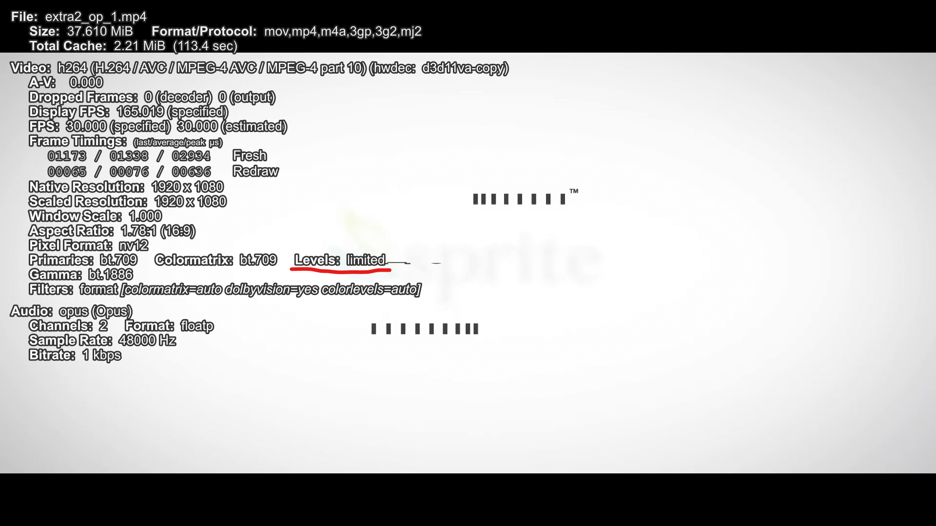 Color range remains "limited" even having chosen "full" in video settings - Bug reports ...